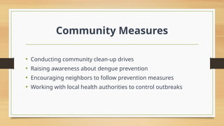 DENGUE ACTION PLAN to control dengue fever | PPT