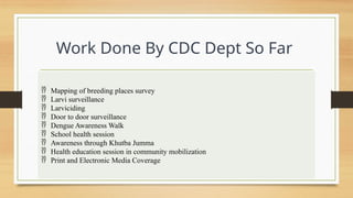 DENGUE ACTION PLAN to control dengue fever | PPT