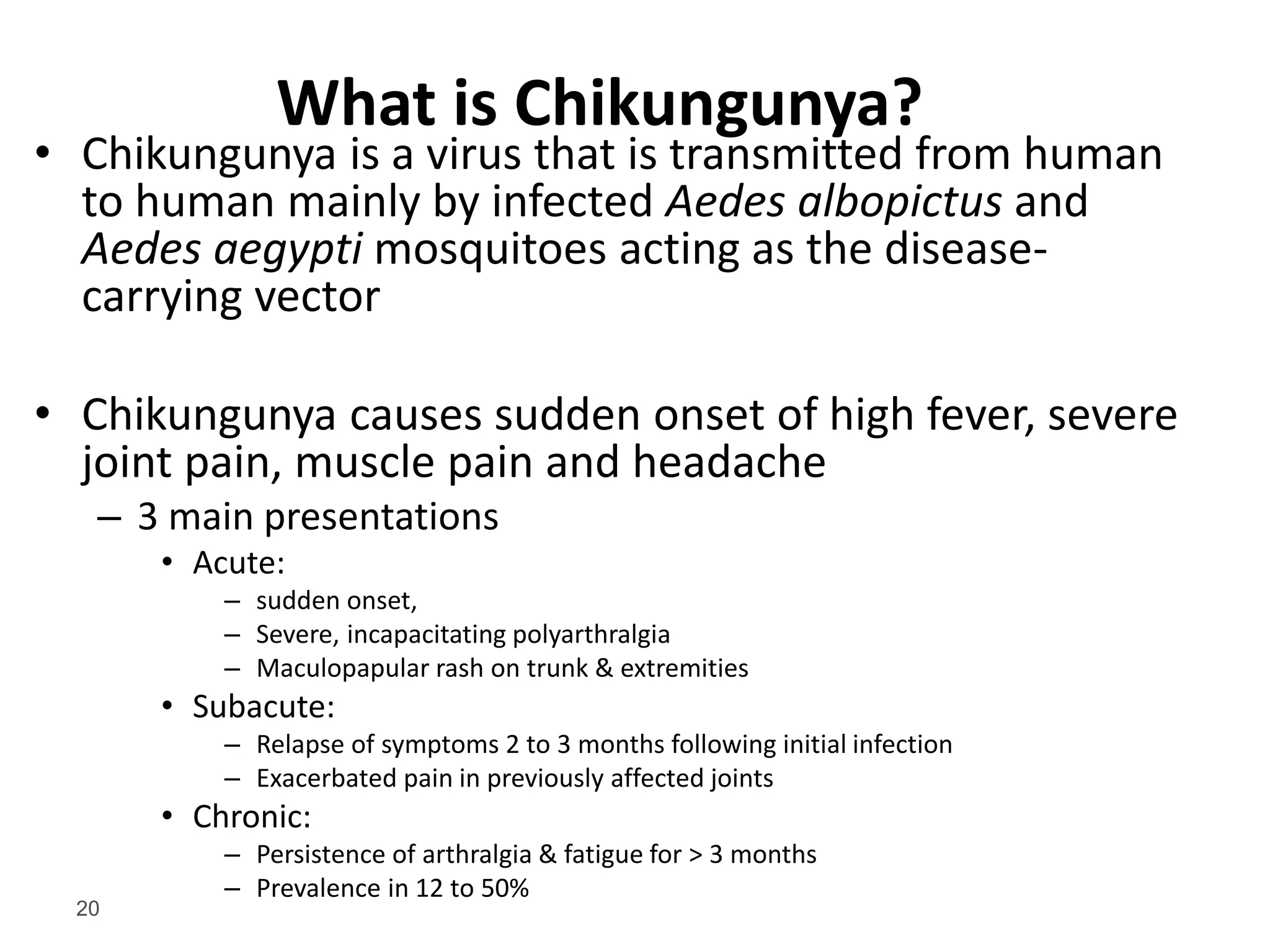 Dengue and chikungunya 2016 | PPTX