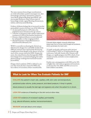 Dengue&dhf information for health care practitioners 2009 | PDF