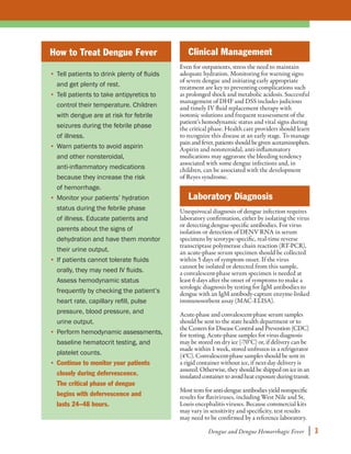Dengue&dhf information for health care practitioners 2009 | PDF