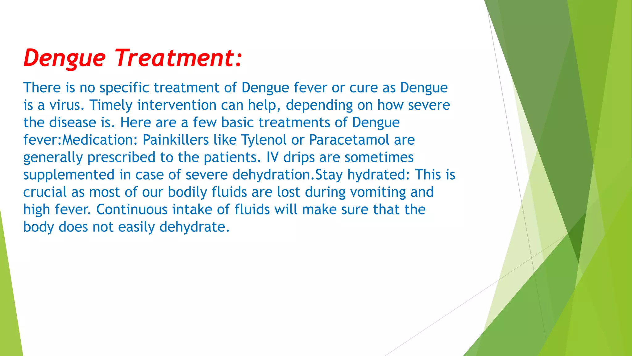 Dengue disease ppt | PPTX