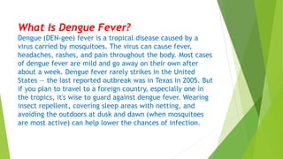 Dengue disease ppt | PPTX