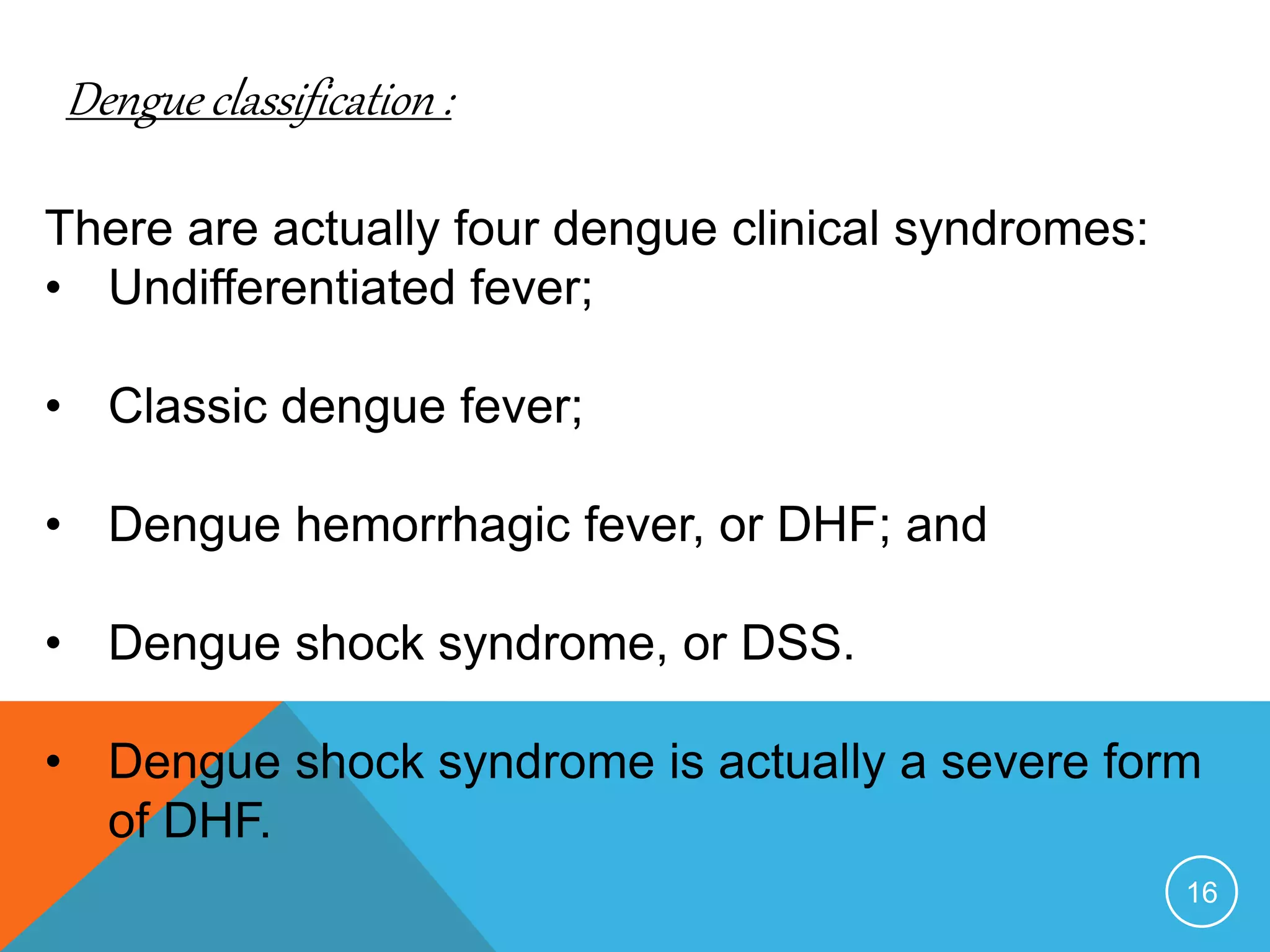 Dengue fever presentation | PPTX