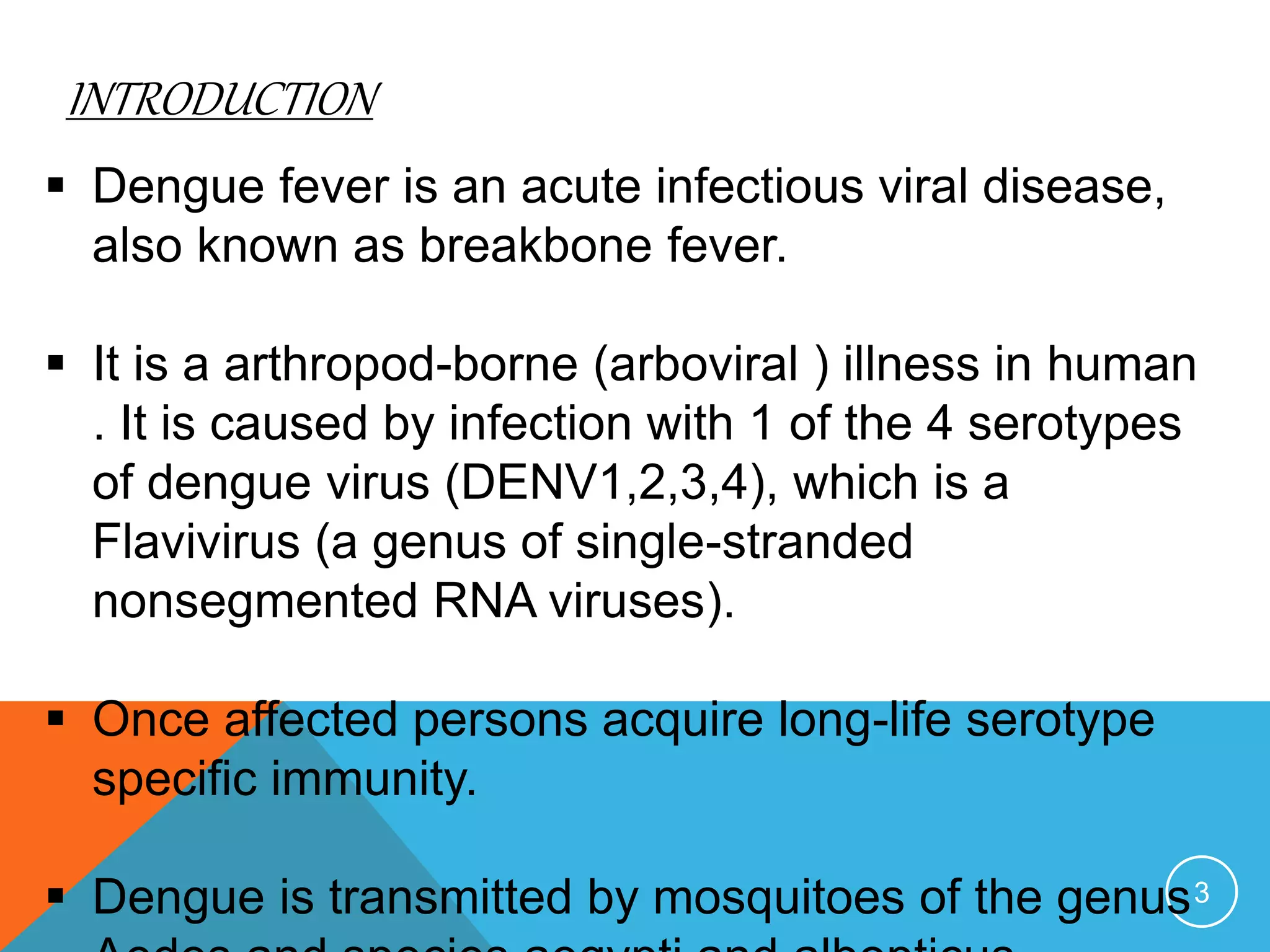 Dengue fever presentation | PPTX