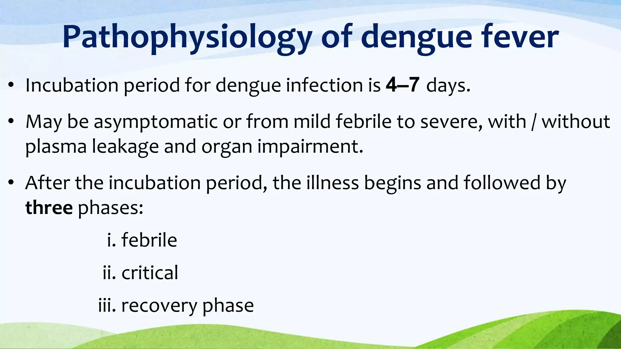 Dengue fever for nurses | PPTX