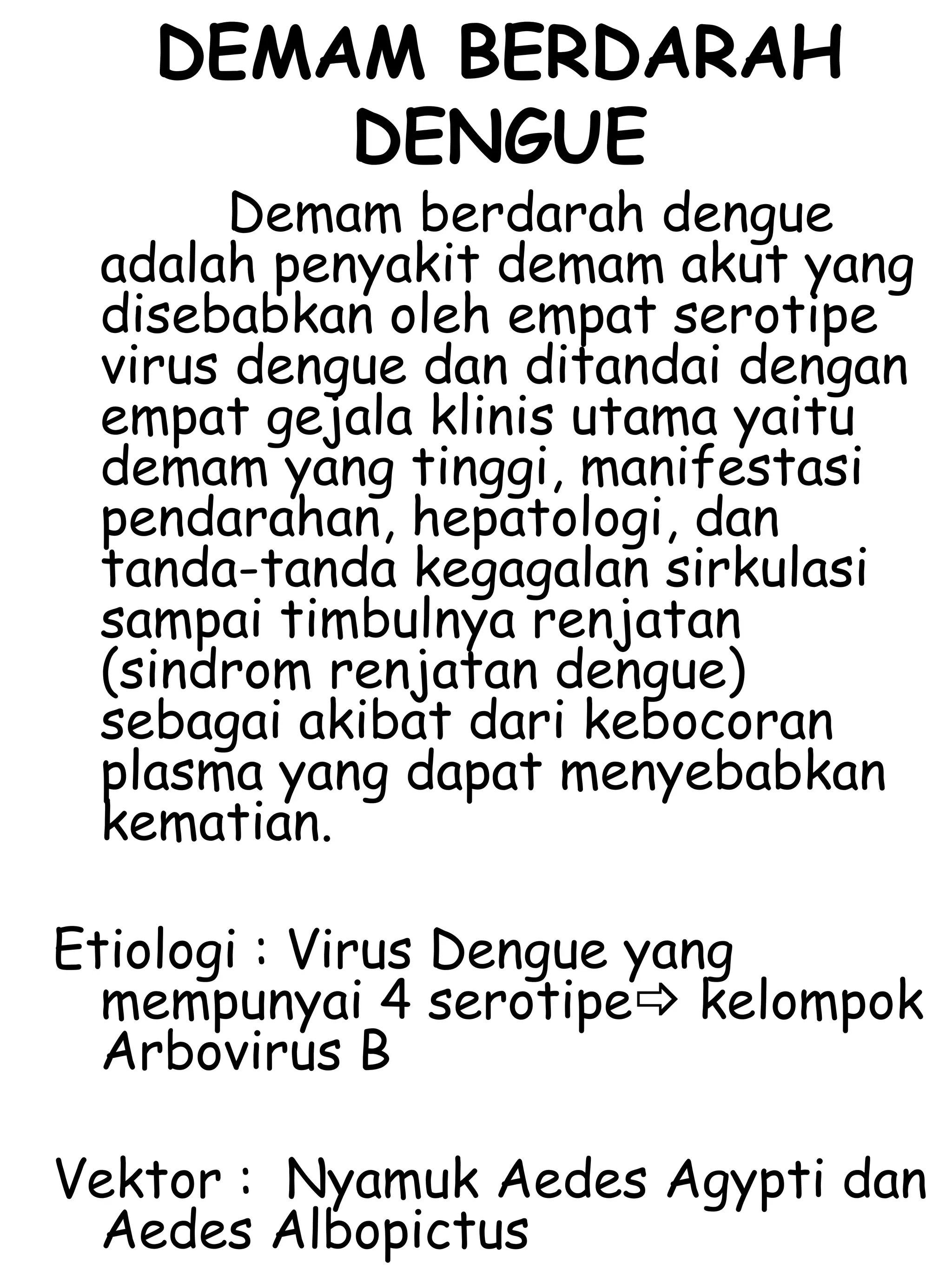 demam dengue dengue fever edmam berarah dengue | PDF