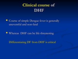 DENGUE FEVER and Its Complicationsby Prof M Ali Khan | PPT