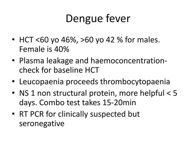 Dengue fever CPG.pptx | Infectious Diseases | Diseases and Conditions