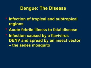 presentation on dengue and its management | PPTX