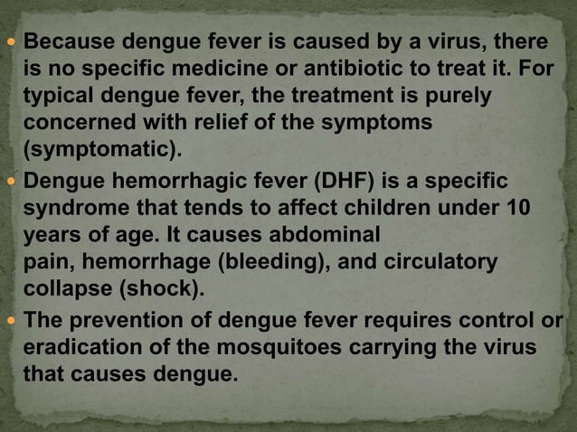 Dengue fever slide | PPT