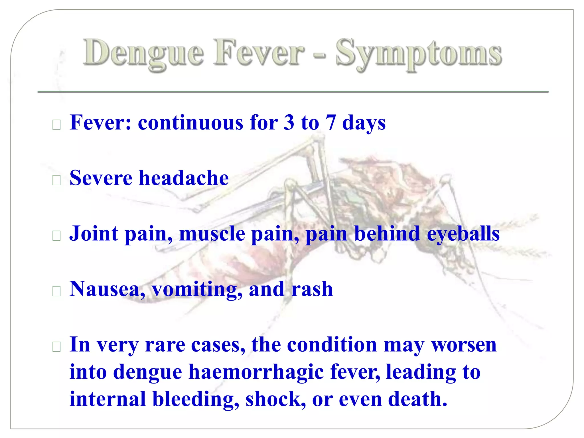 Dengue & It's Management in Bangladesh | PPTX