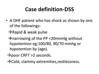 Dengue haemorrhagic fever diagnosis & management | PPTX