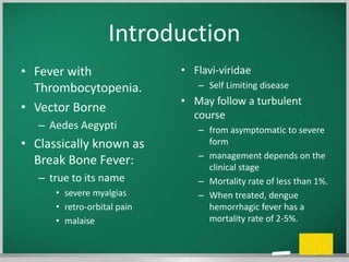 Dengue in icu | PPTX