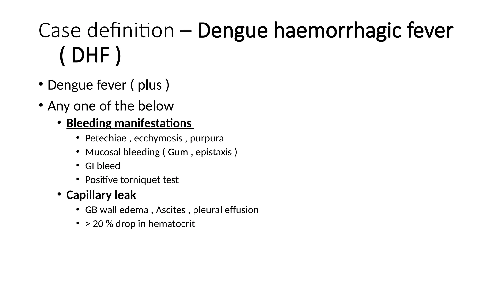 DENGUE MANAGEMENT- AS PER LATEST WHO GUIDELINES | PPTX