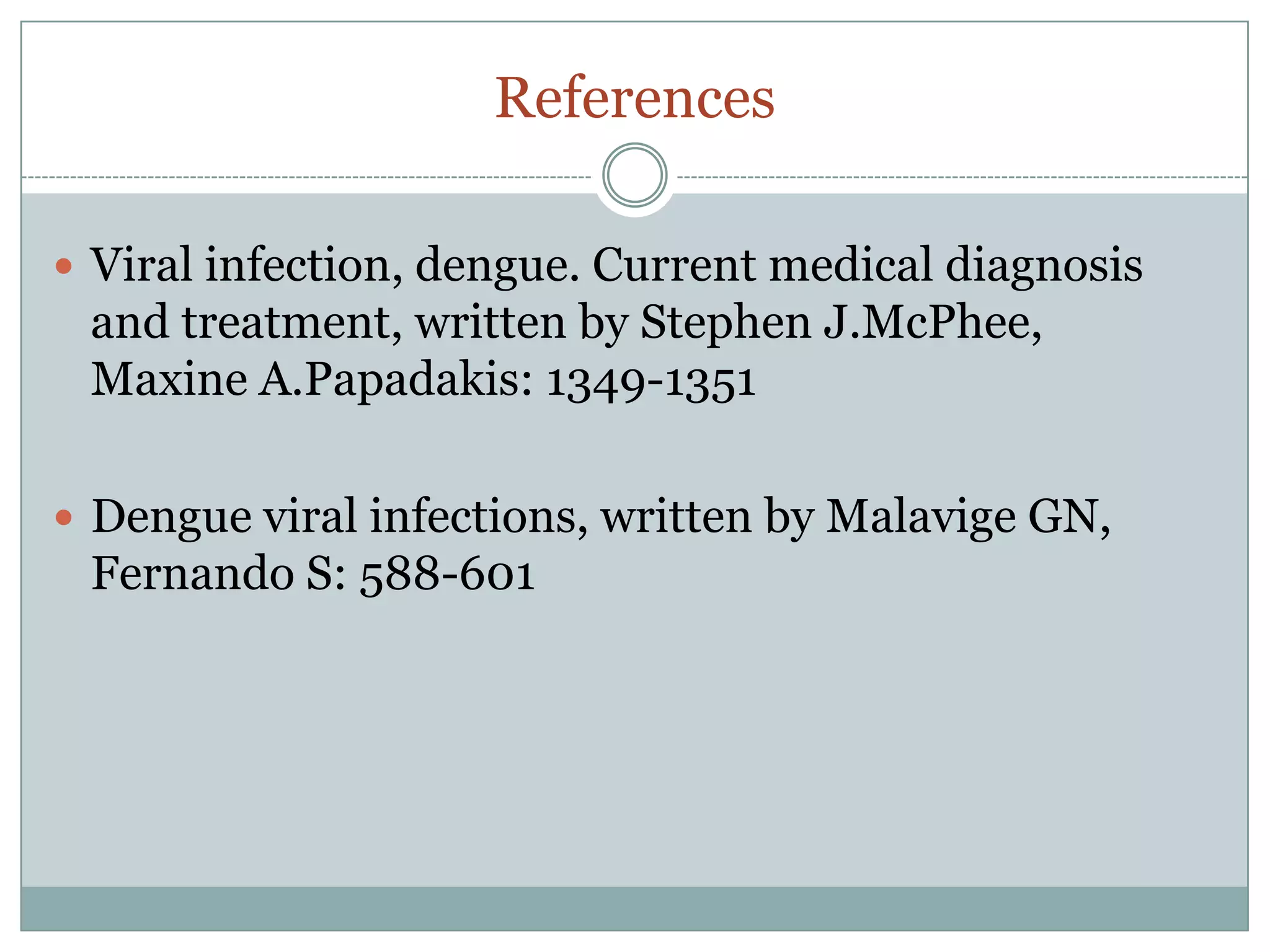 Dengue fever presentation | PPTX