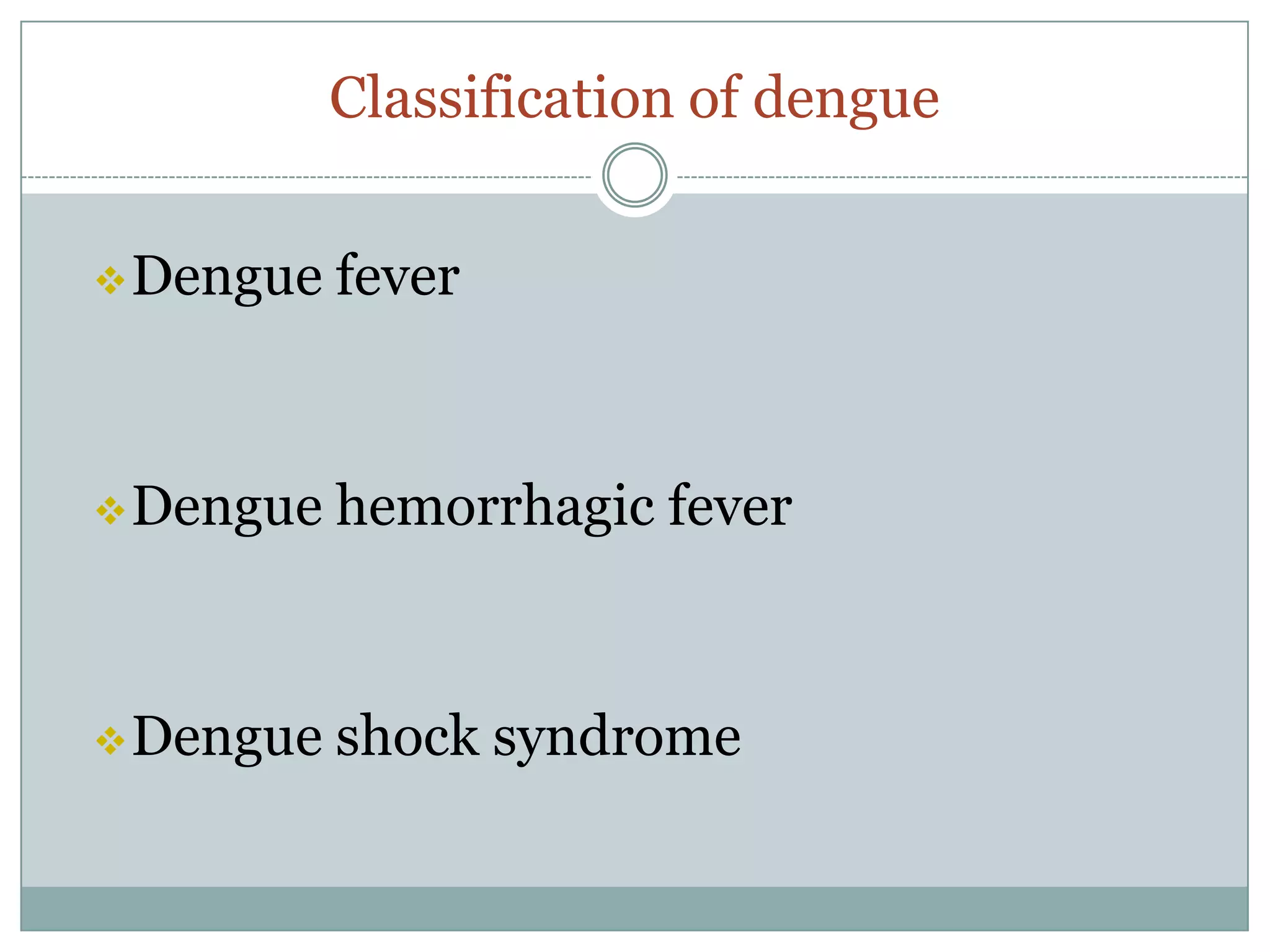 Dengue fever presentation | PPTX