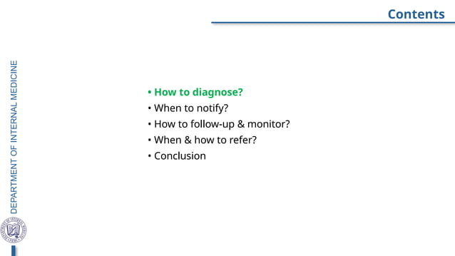 Dengue report management from mild to severe | PPT