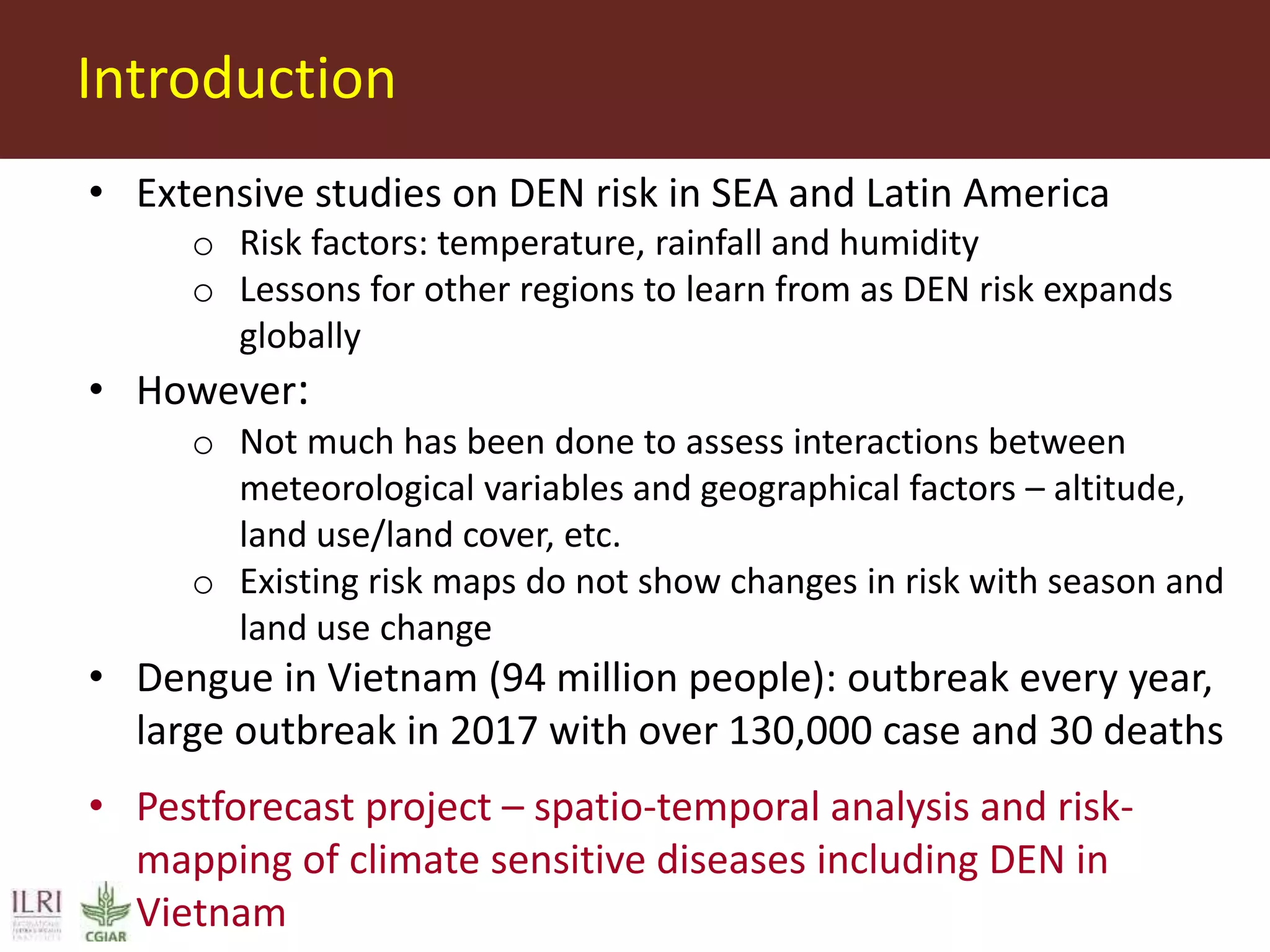 Predictive mapping based on routine surveillance data: Lessons from ...