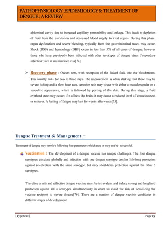 DENGUE REVIEW ARTICLE | PDF