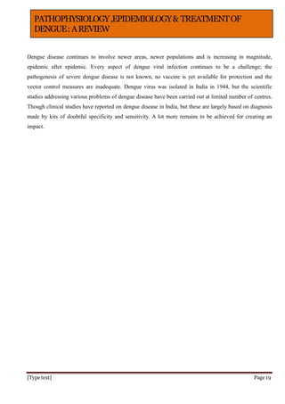 DENGUE REVIEW ARTICLE | PDF