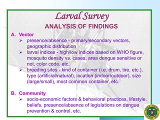 Dengue vector surveillance final | PPT