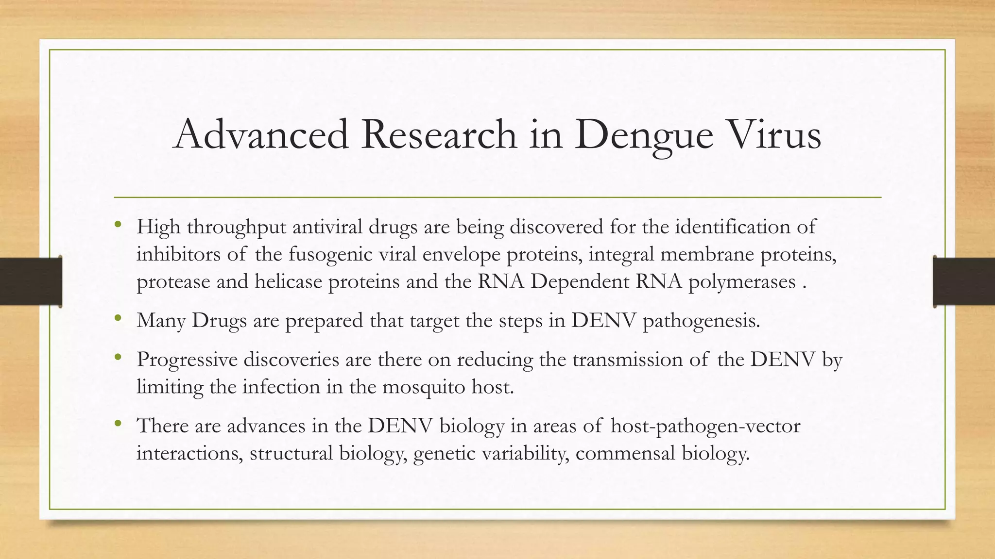 Dengue virus | PPTX | Infectious Diseases | Diseases and Conditions