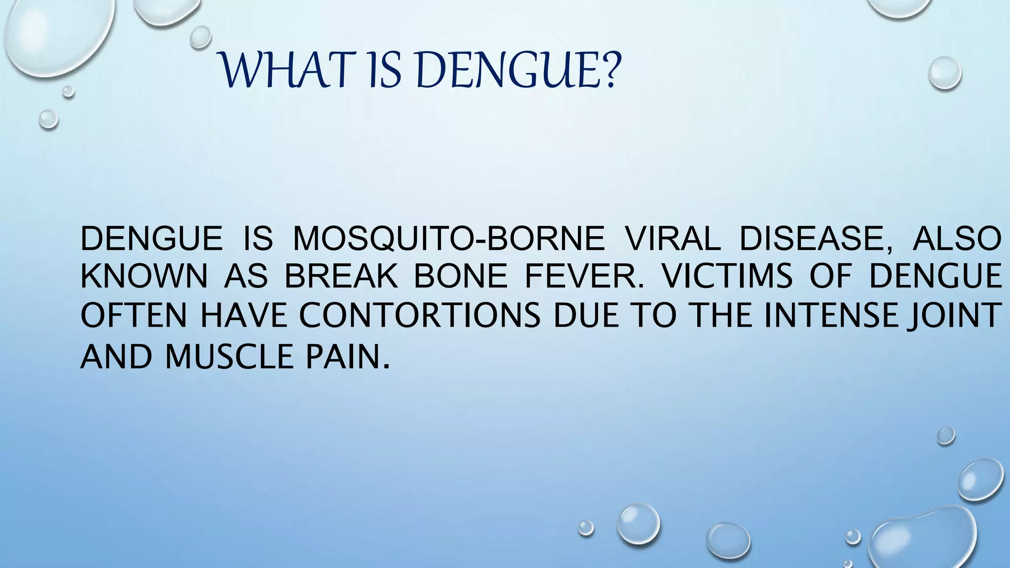 A presentation on Dengue Virus. | PPTX
