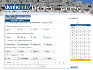 Givemore Dube - Denhe.info Presentation | PPT