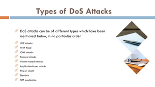 Denial of-service (do s) attack | PPTX