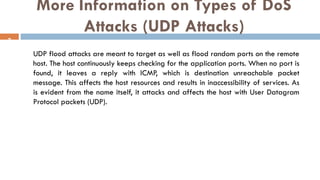 Denial of-service (do s) attack | PPTX | Computer Networking | Computing