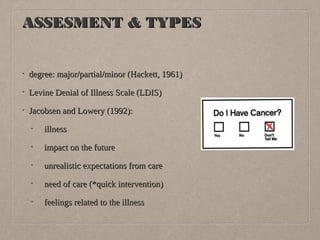 Denial in cancer patients by Raquel Rodriguez Quintana | PPT