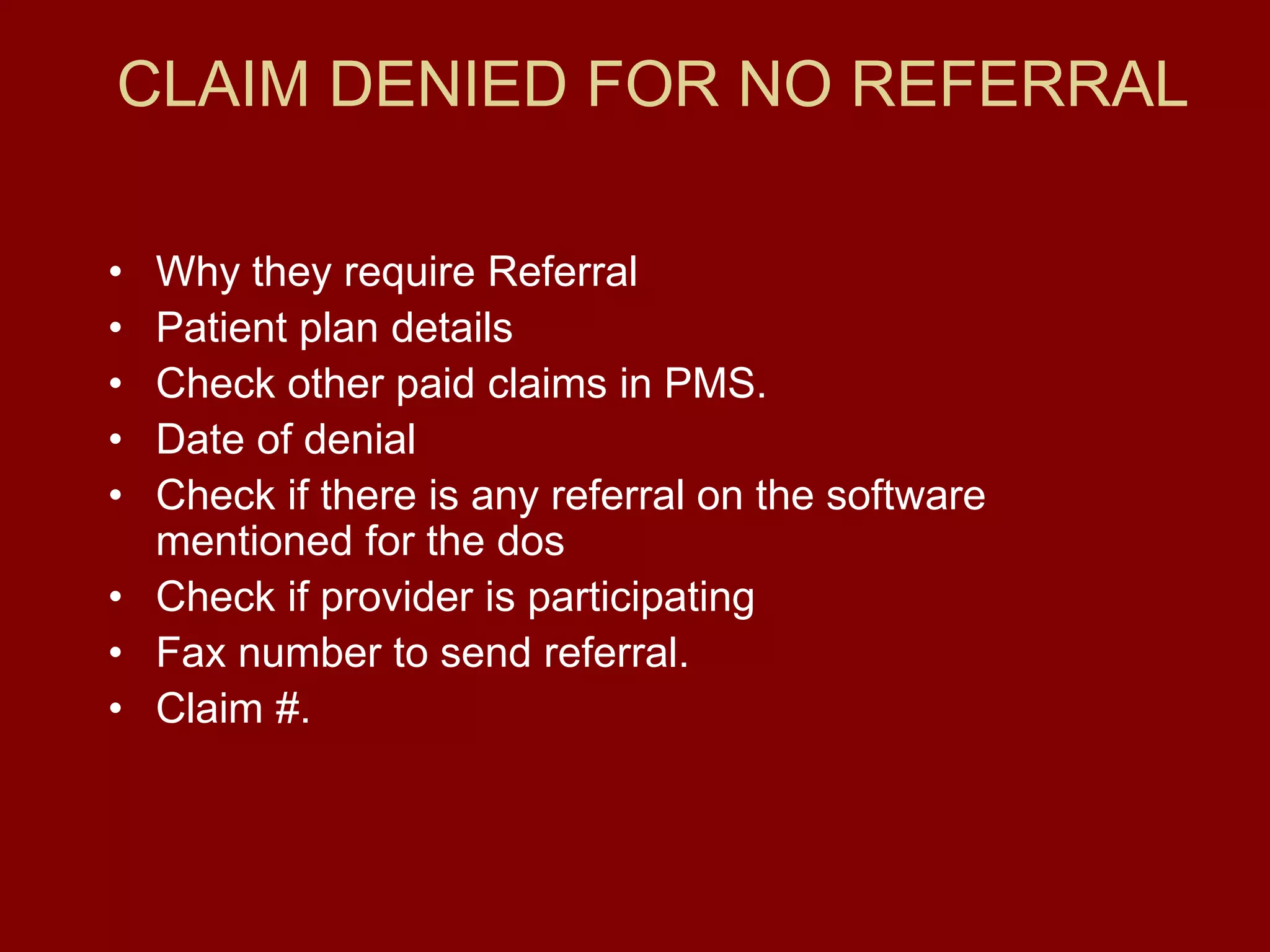 Denial management presentation | PPT