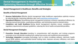 Denial Management in Healthcare: Optimizing Revenue through Effective ...