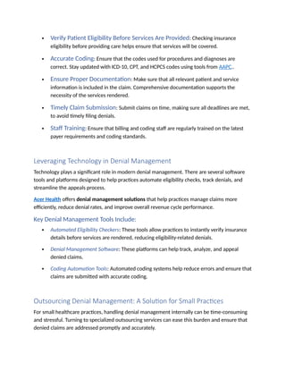 Denial Management in Medical Billing How to Improve Your Practice’s ...