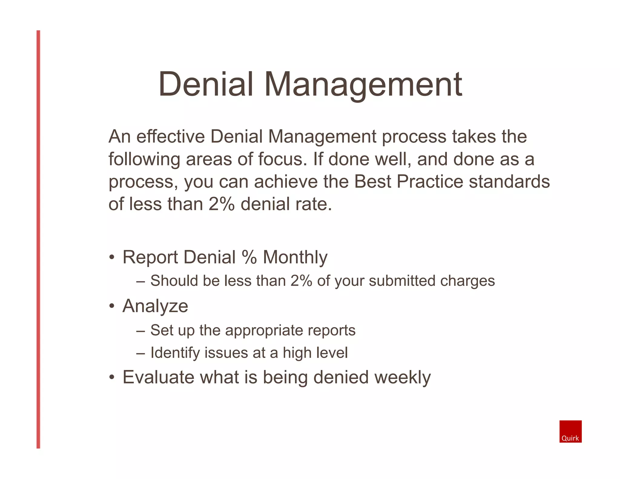 Denial Management | PDF