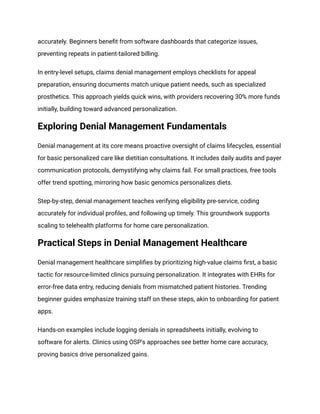 Healthcare Denial Management Software - OSP | PDF