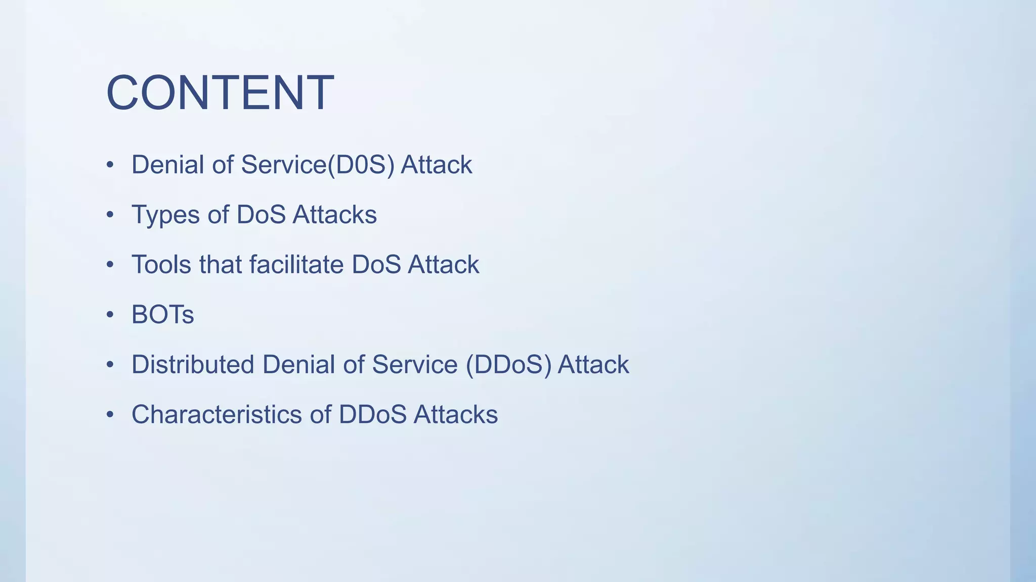 Denial of service | PPTX