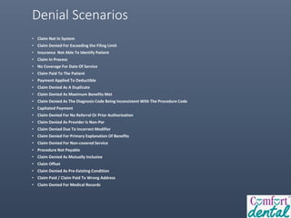 Denial scenarios PPT Dental Billi g.pptx