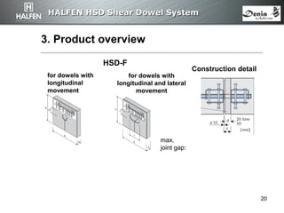 Deformacinių siūlių sujungimo sistema HALFEN HSD | PPT