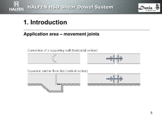 Deformacinių siūlių sujungimo sistema HALFEN HSD | PPT