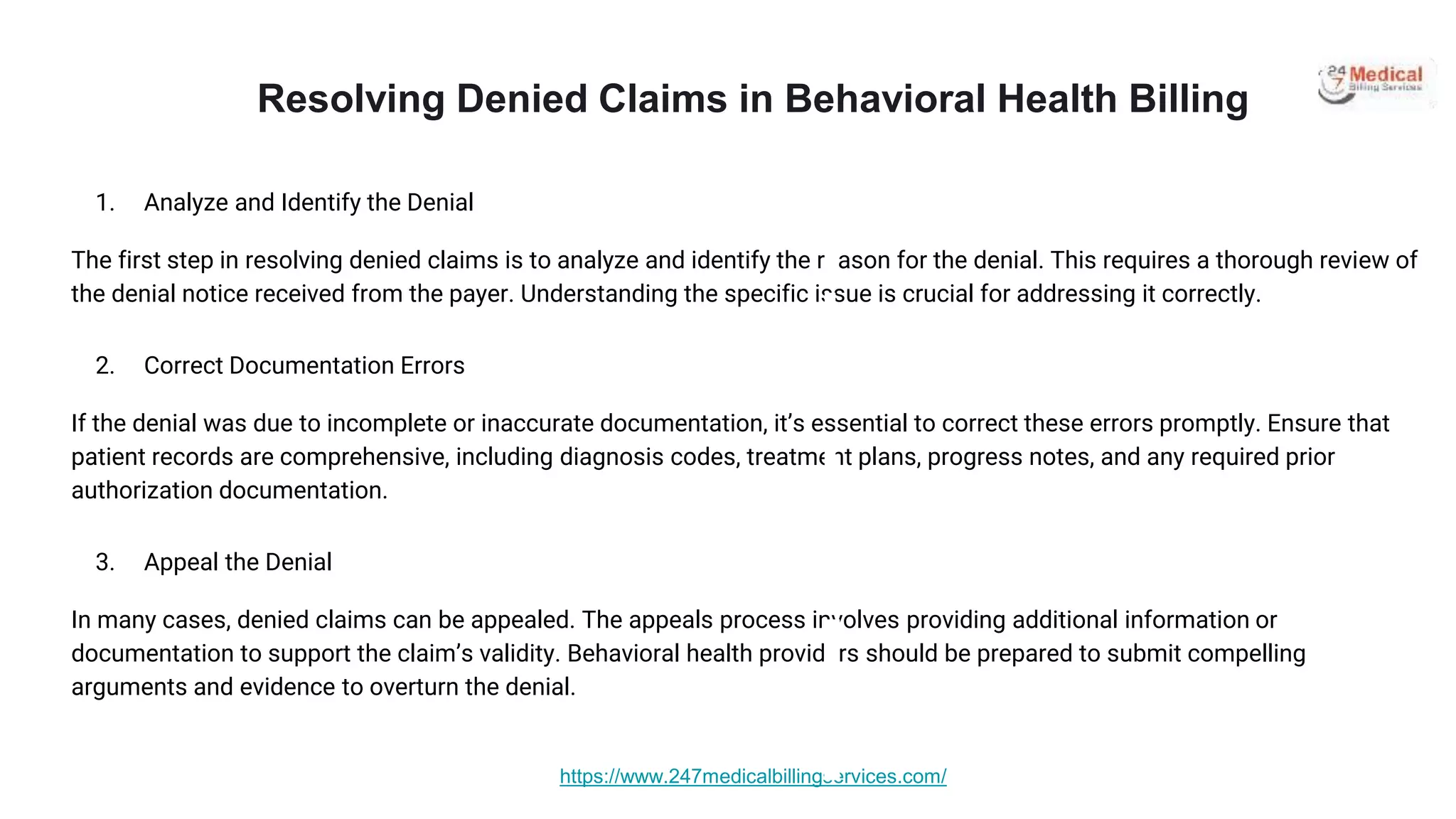 Denied Claims Resolution In Behavioral Billing.pptx
