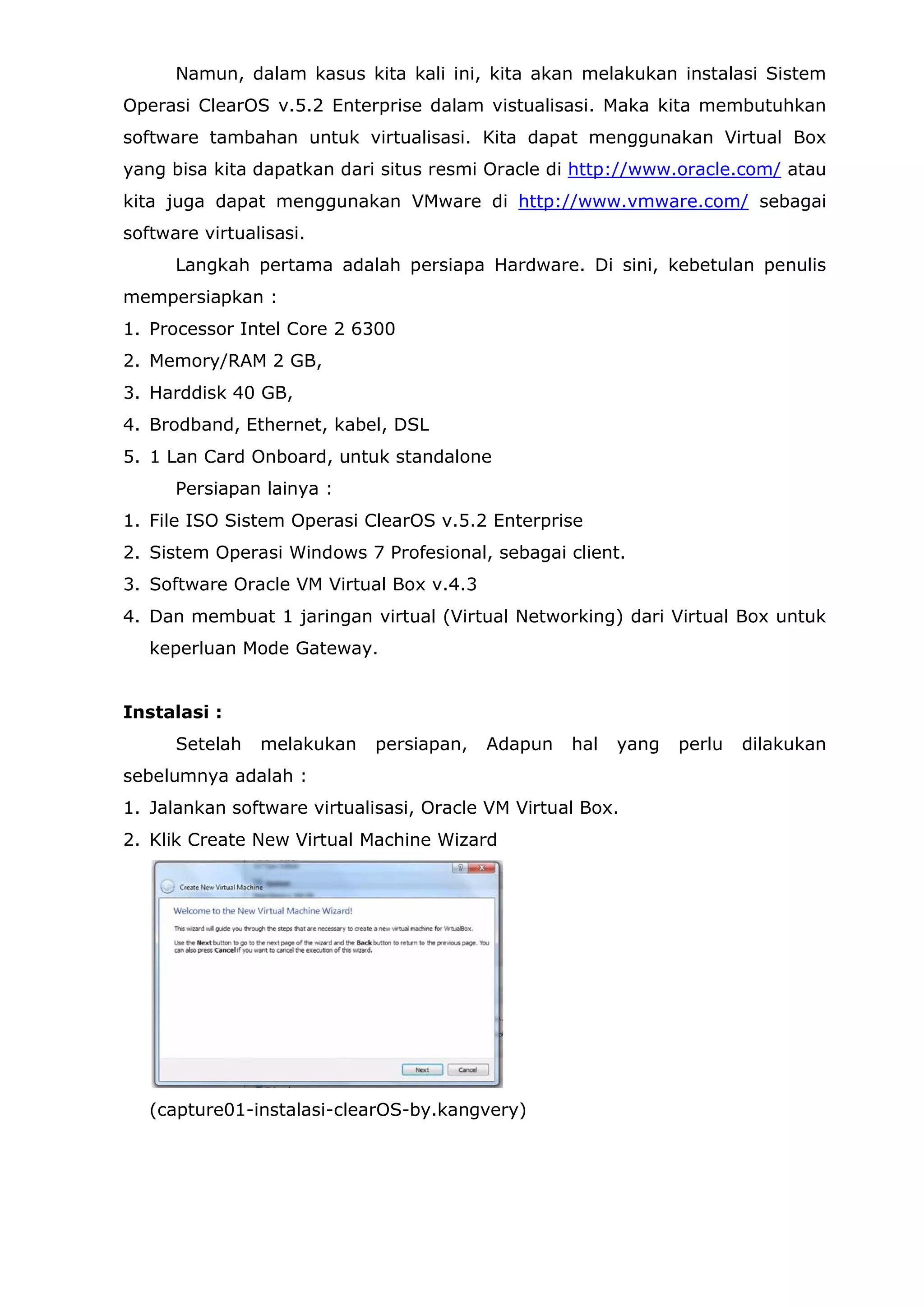 Tutorial ClearOS Enterprise 5.2 (Step By Step) | PDF