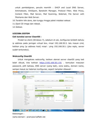 Tutorial ClearOS Enterprise 5.2 (Step By Step) | PDF