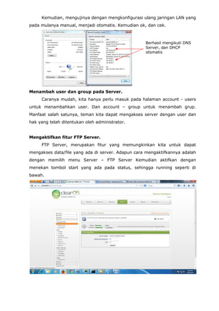 Tutorial ClearOS Enterprise 5.2 (Step By Step) | PDF