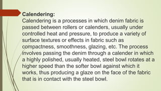 Denim finishing | PPTX