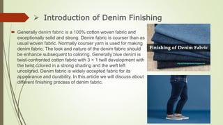 Denim finishing | PPT