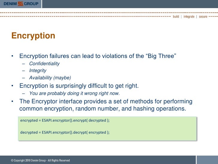 Enterprise Security API (ESAPI) Java - Java User Group San Antonio