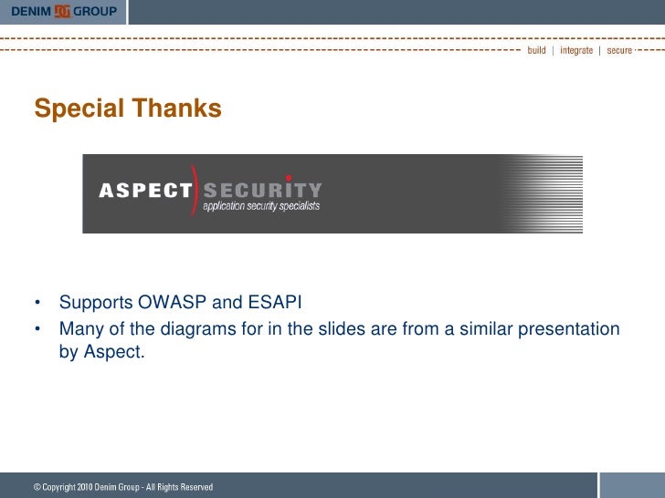 Enterprise Security API (ESAPI) Java - Java User Group San Antonio