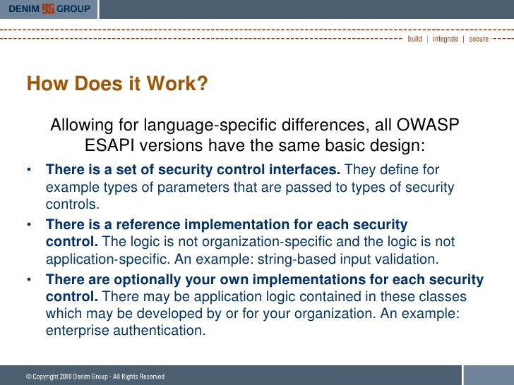 Enterprise Security API (ESAPI) Java - Java User Group San Antonio